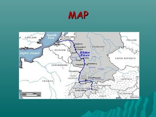 Rhine River On World Map