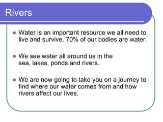 Uses of Rivers | PPT
