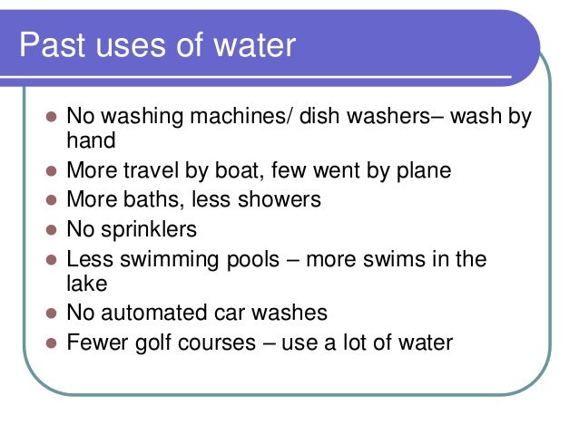 Uses of Rivers