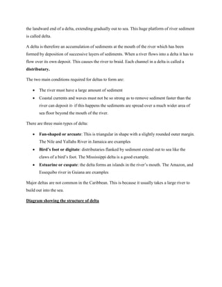 Rivers- CSEC GEOGRAPHY | PDF