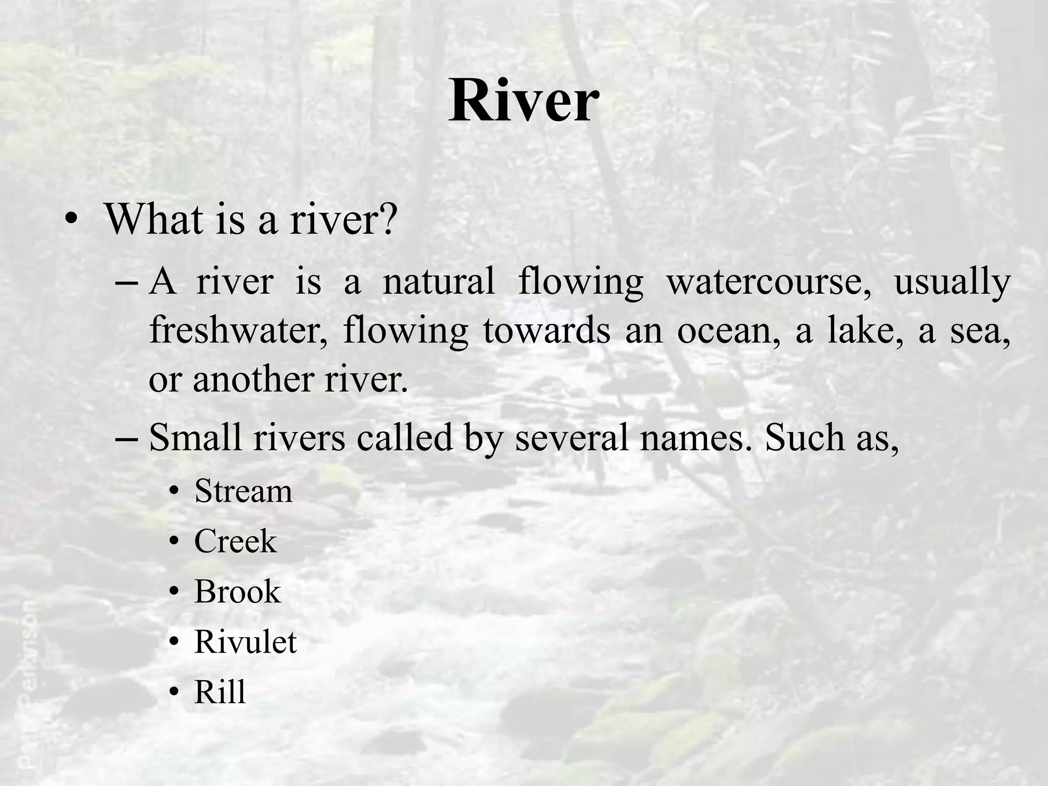 Rivers and drainage basins n | PPTX