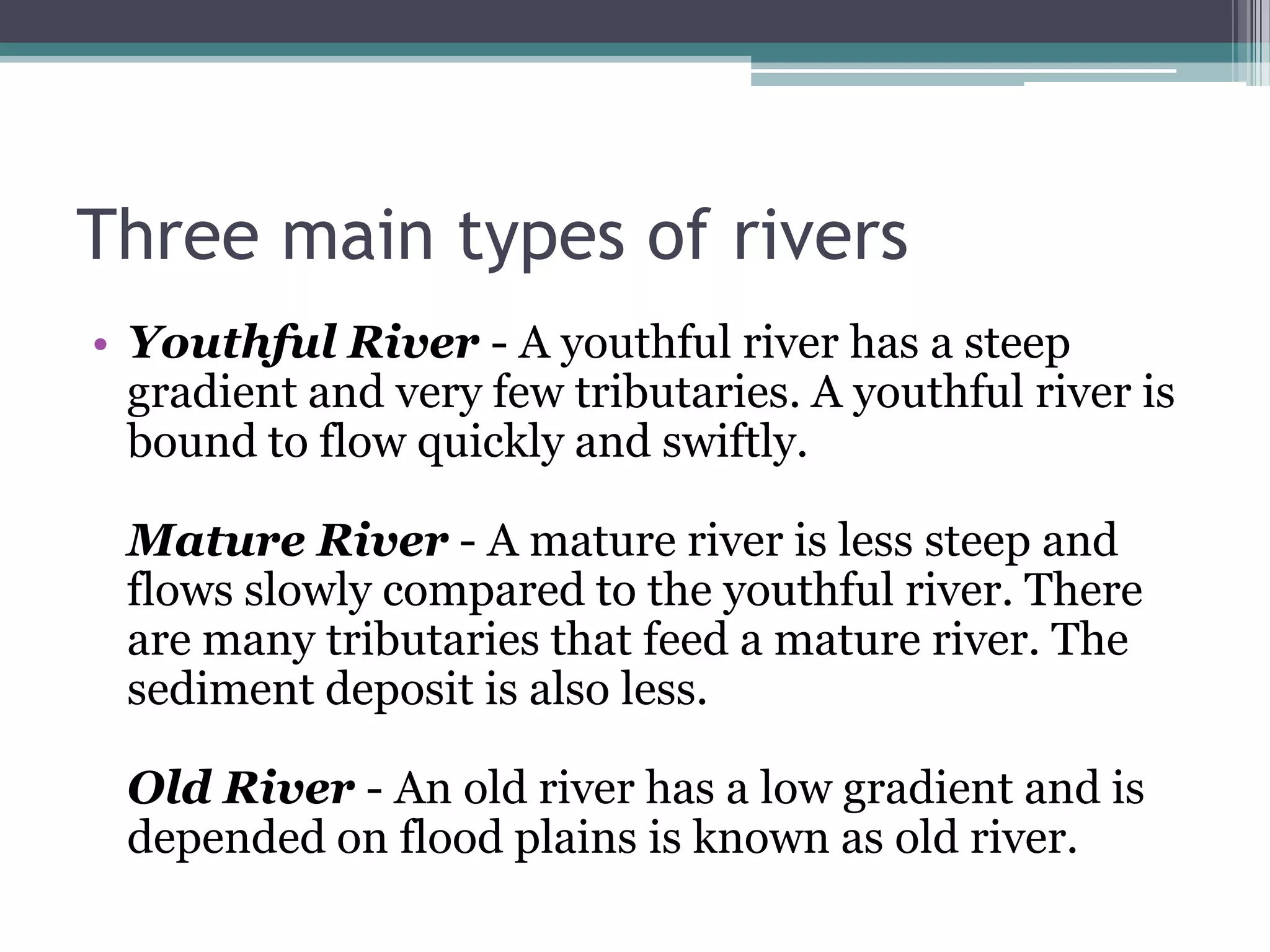 Rivers and streams | PPTX