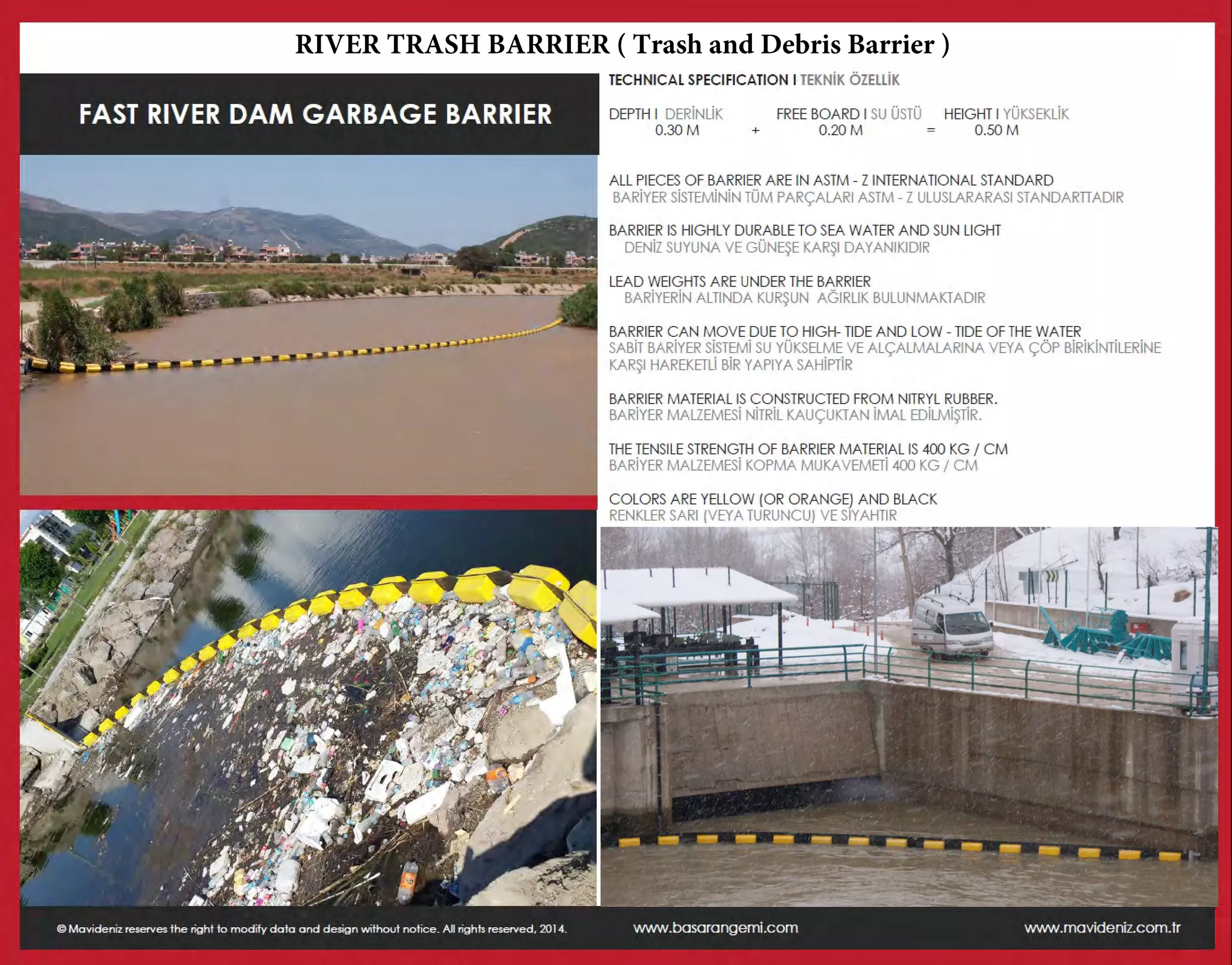 Trash Barrier Boom for Rivers, Channels and Dams catalogue | PDF