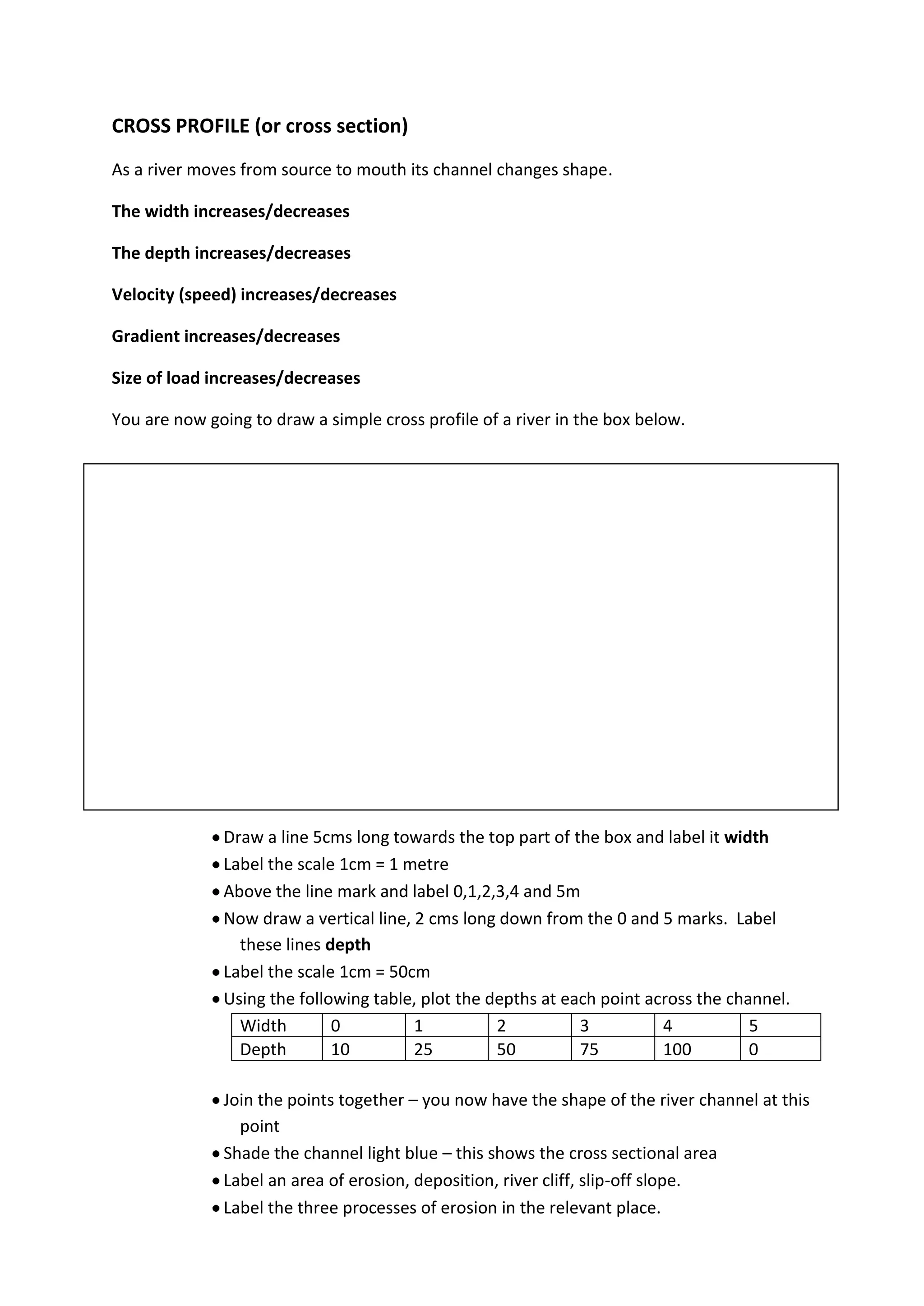 Rivers fieldwork booklet | DOCX