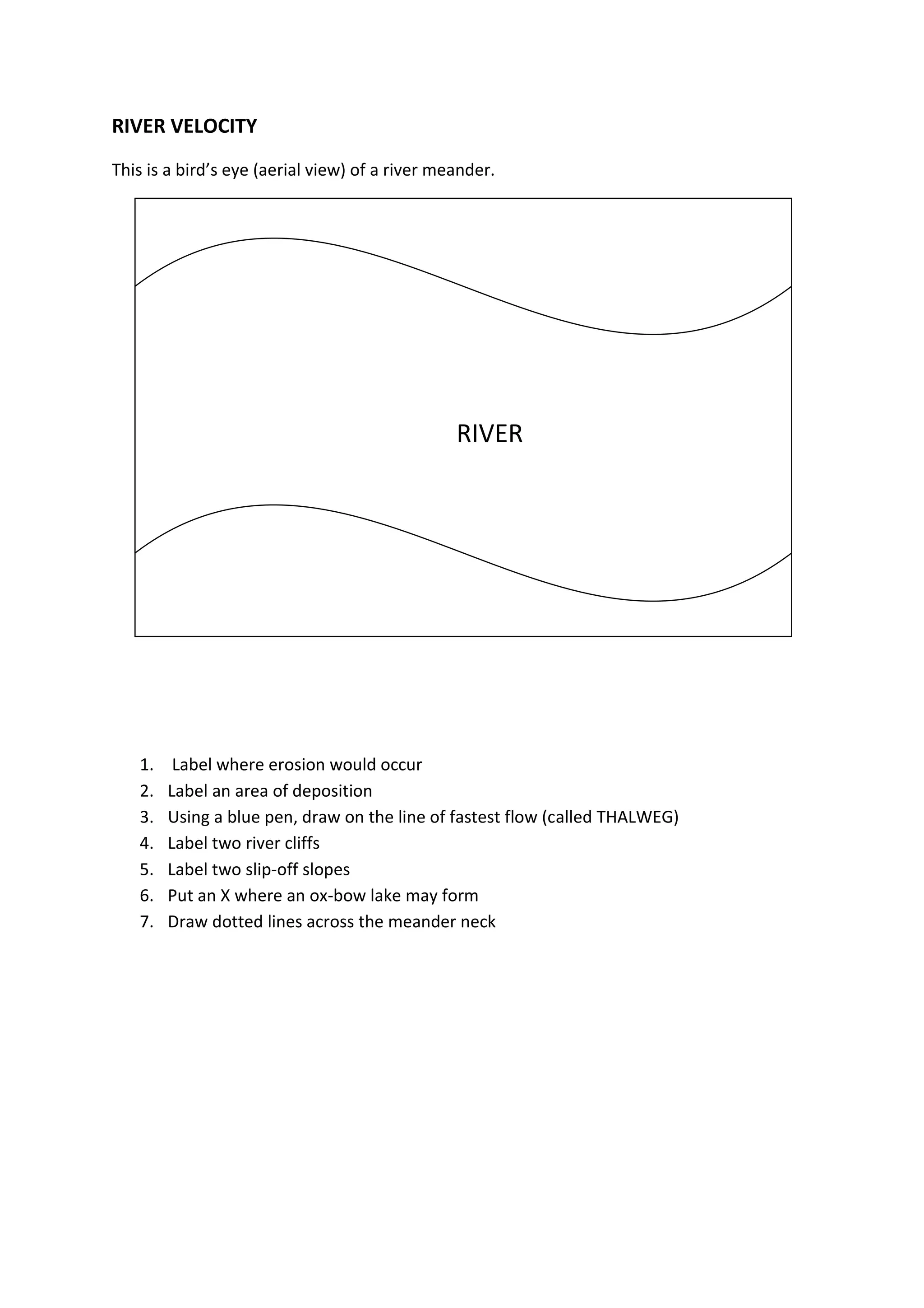 Rivers fieldwork booklet | DOCX