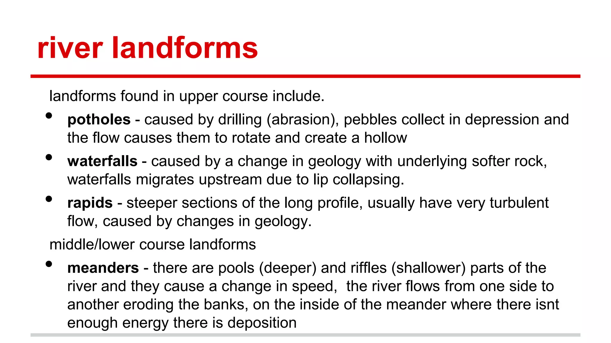 Rivers, floods and management | PPTX | Geography | Science