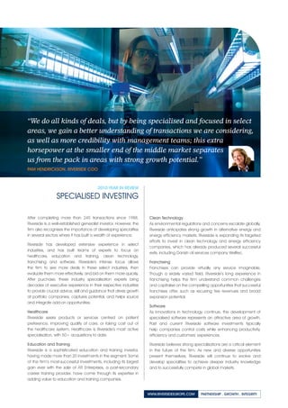 The Riverside Company 2010 Annual Report | PDF