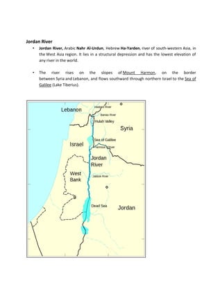 Rivers in west asia and north africa | PDF | Africa Travel | Travel ...