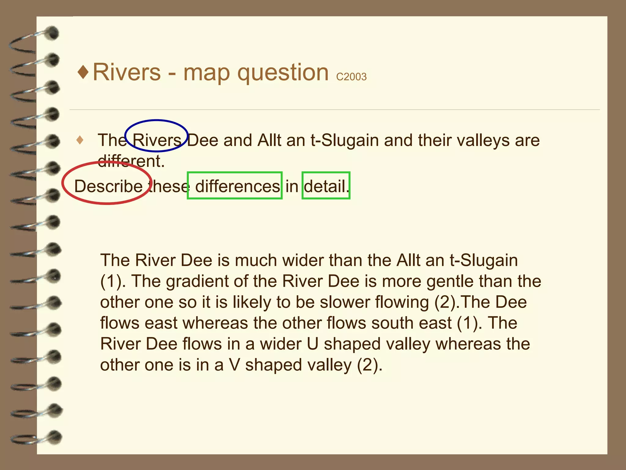 Rivers Model Answers | PPT