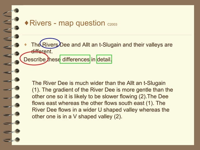 Rivers Model Answers | PPT