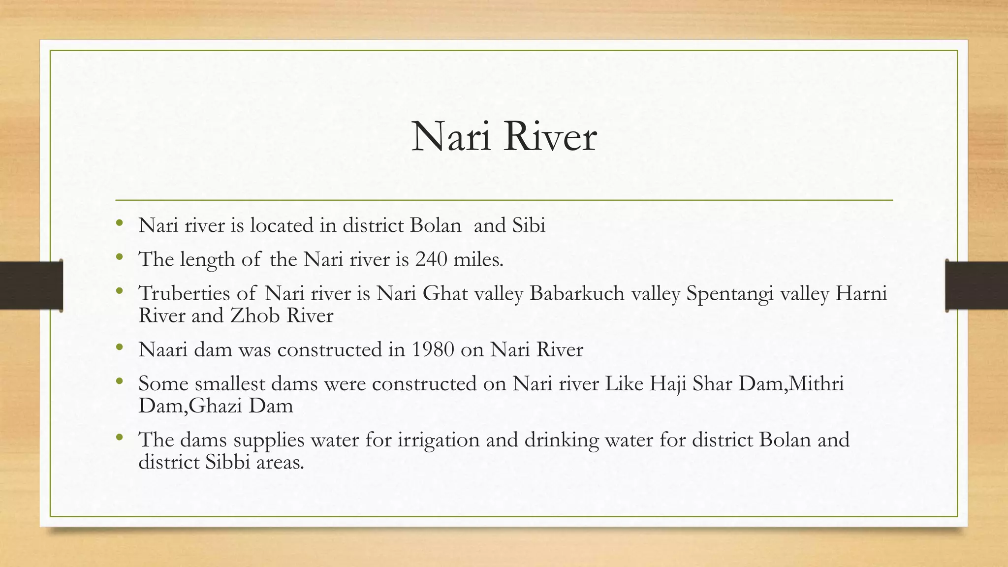 Rivers of balochistan | PPTX