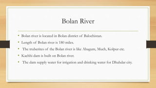 Rivers of balochistan | PPTX