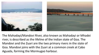 Rivers of Goa | PPTX