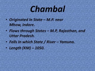 Rivers of india | PPTX