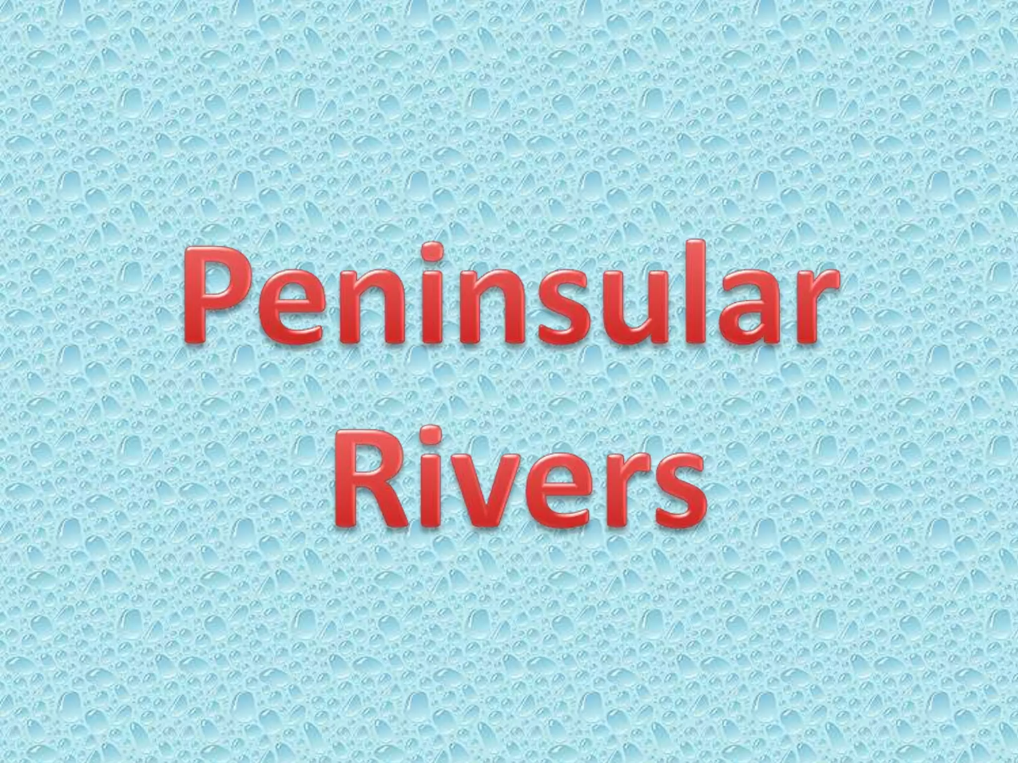 Rivers of india | PPTX