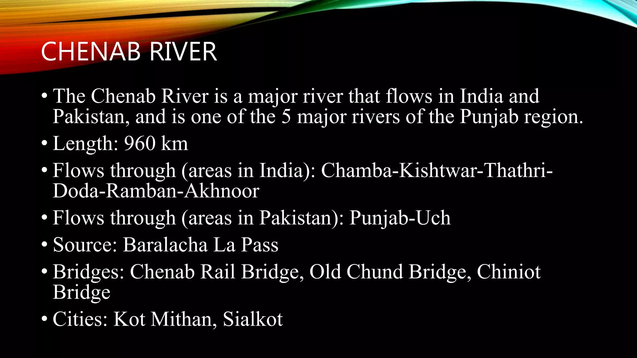 Rivers of pakistan 08980 | PPTX