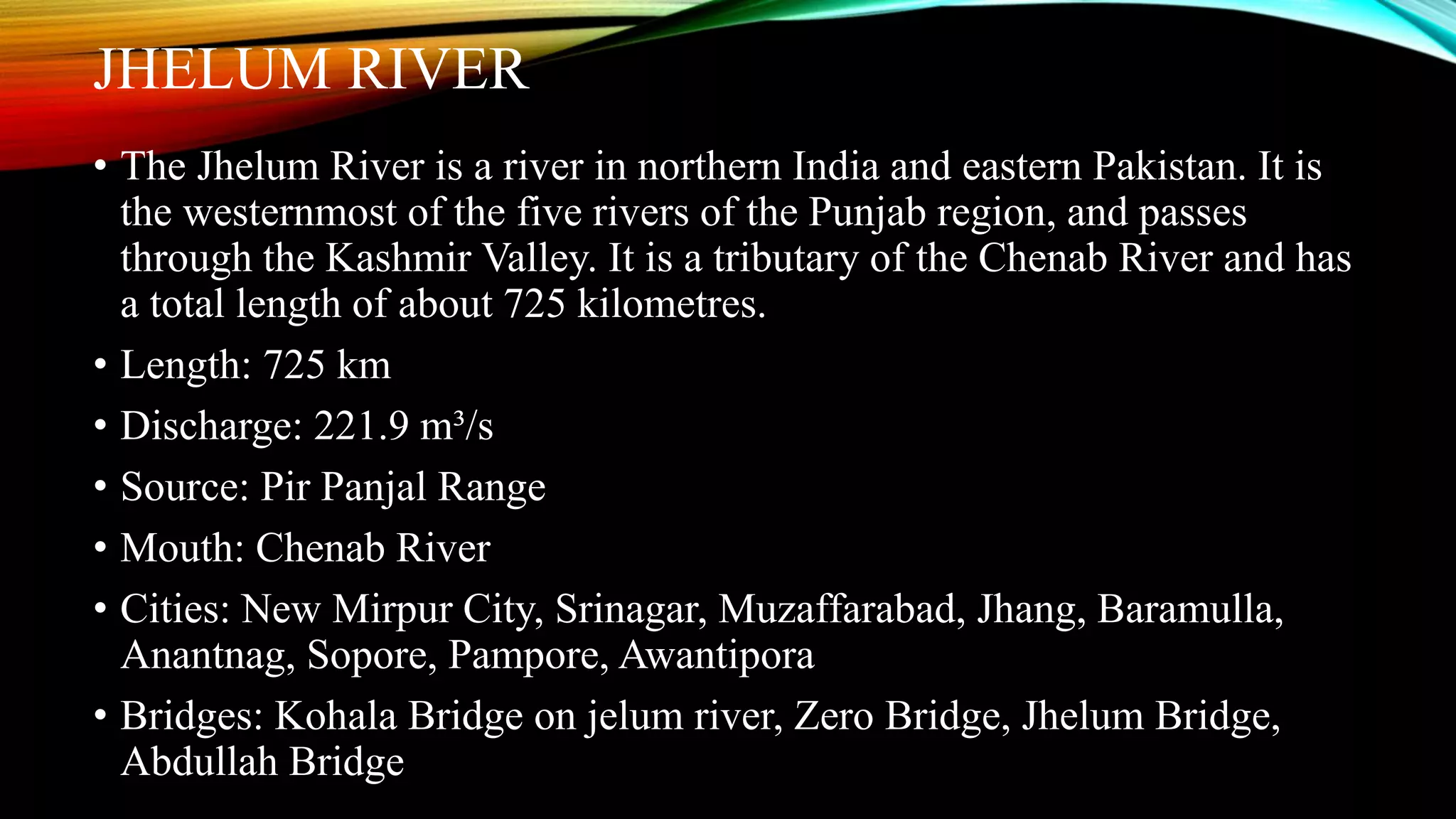 Rivers of pakistan 08980 | PPTX