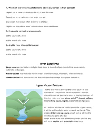 Rivers revision booklet | DOCX