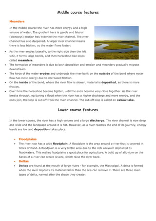 Rivers revision booklet | DOCX