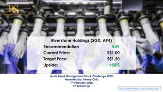 Riverstone Holdings Arohi Asset Management Stock Pitch Challenge 2020 | PDF