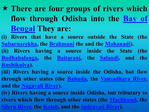River system of odisha | PPTX
