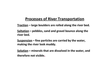 River Transportation Hjulstrom Curve | PPT