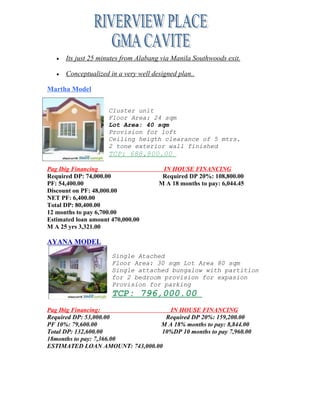 Riverview Place | PDF