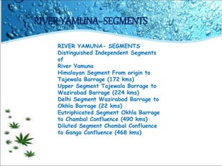 Conditions of River Yamuna | PPTX