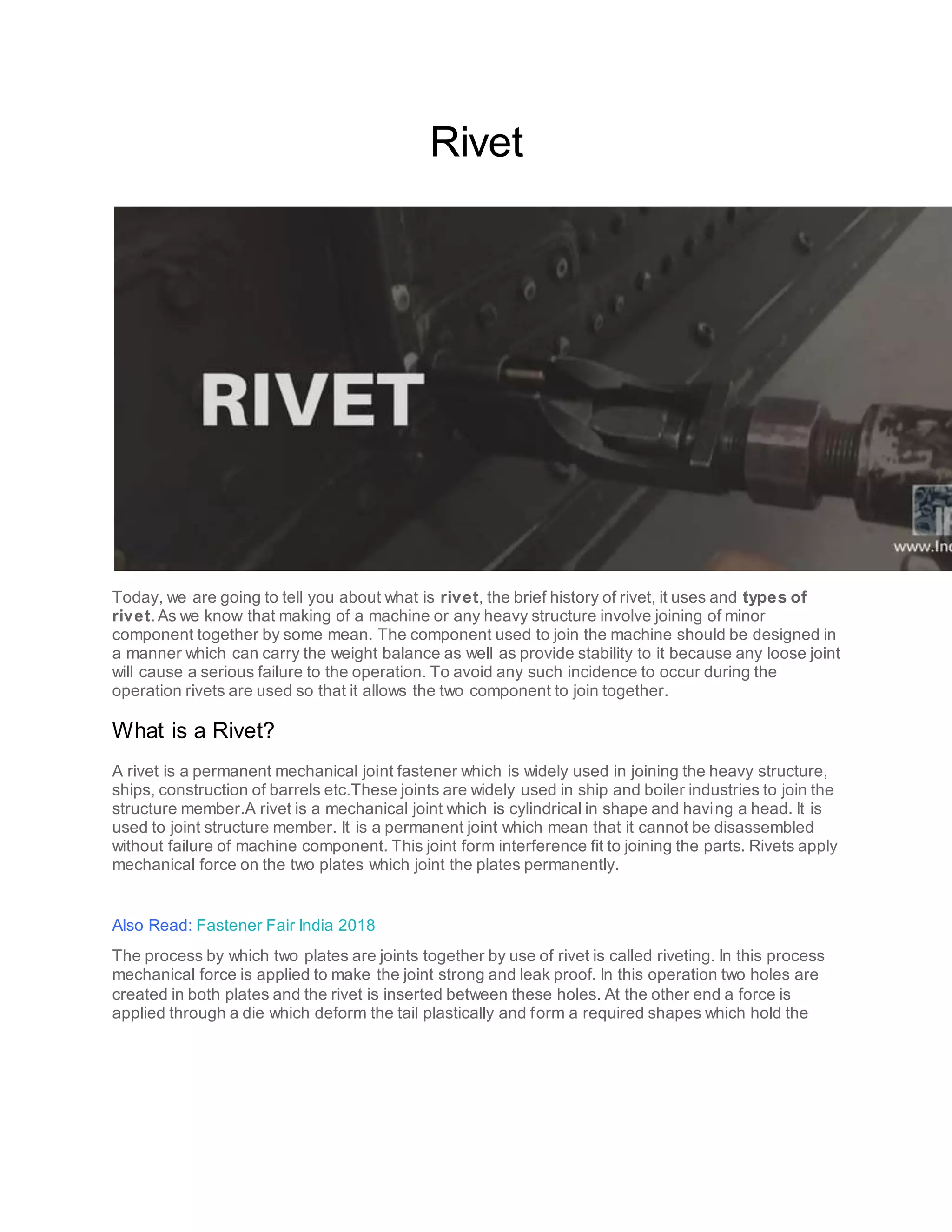Rivet | PDF