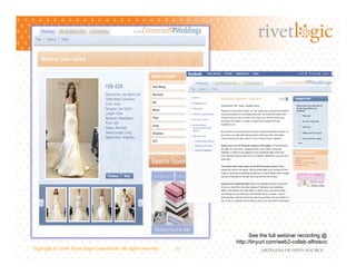 Web2.0 Powered Collaboration with Alfresco. Presented by Rivet Logic | PPT