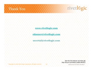 Web2.0 Powered Collaboration with Alfresco. Presented by Rivet Logic | PPT