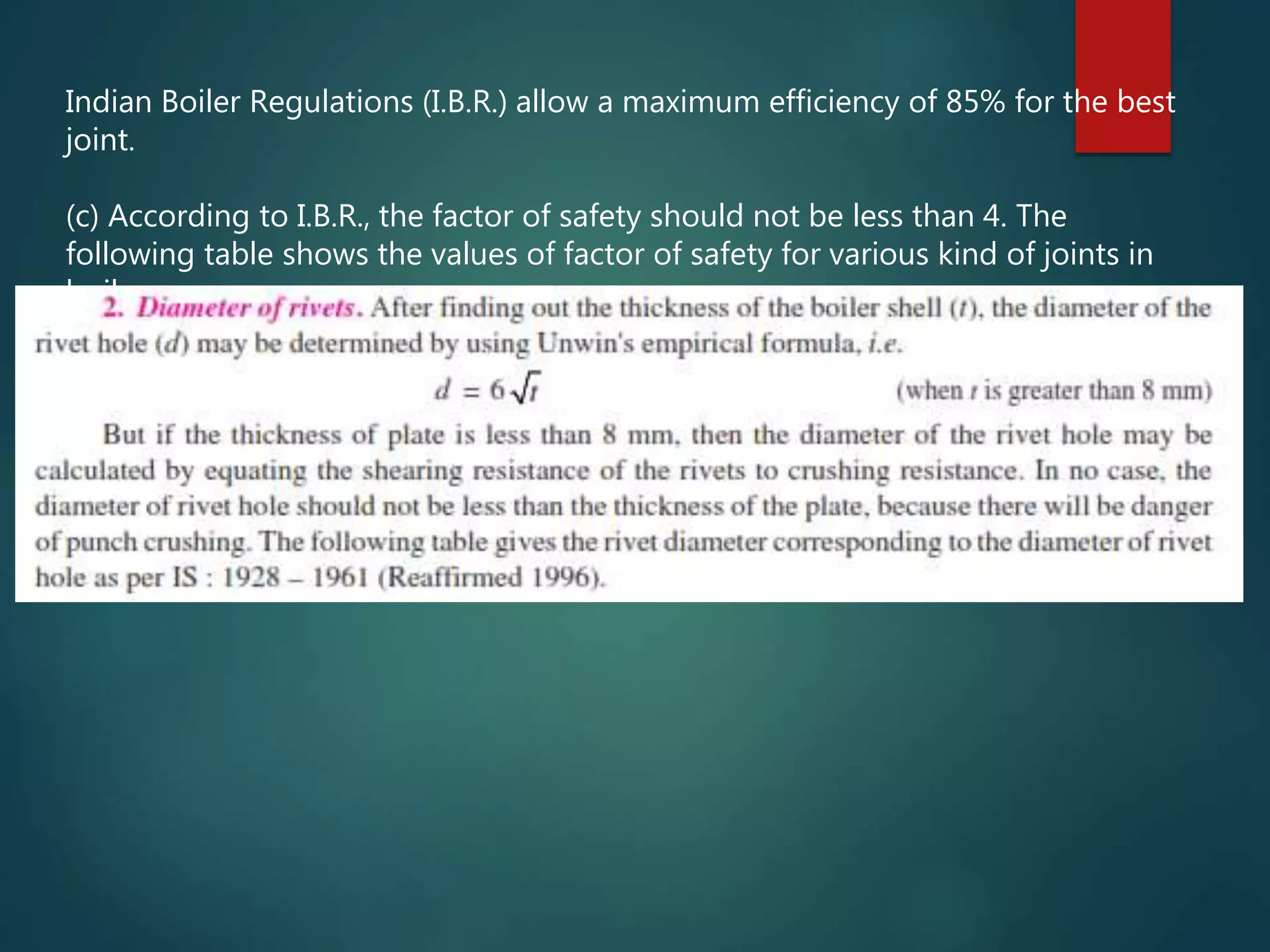 Design of Riveted joints(Boiler joints) | PPTX