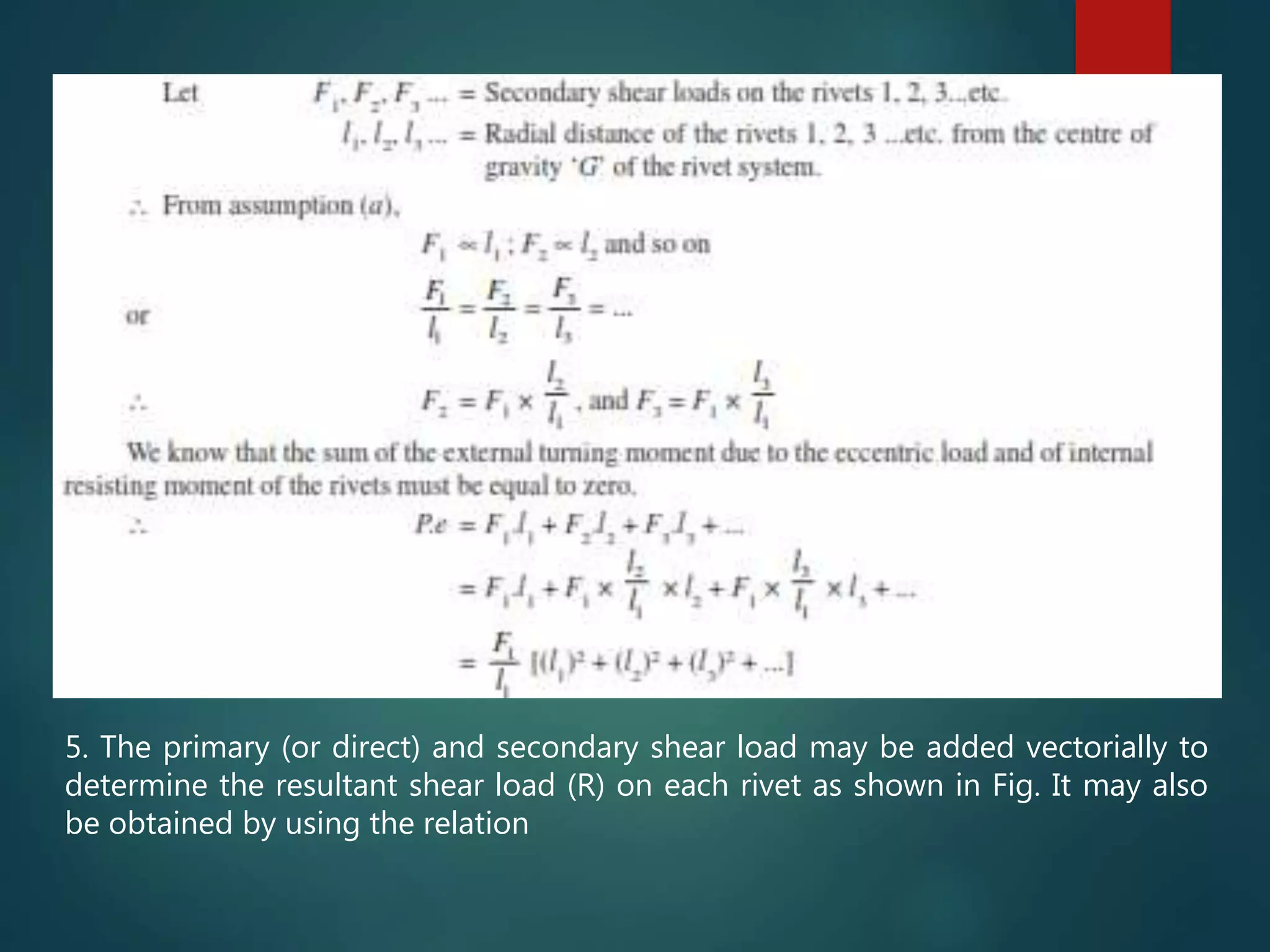 Design of Riveted joints(Boiler joints) | PPTX