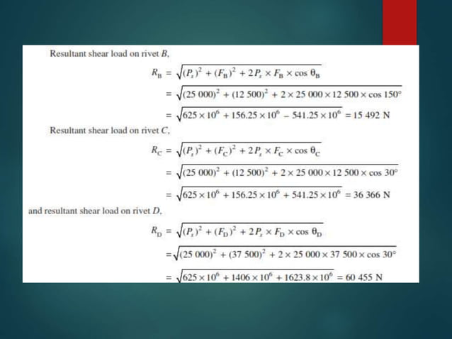 Design of Riveted joints(Boiler joints) | PPTX | Physics | Science
