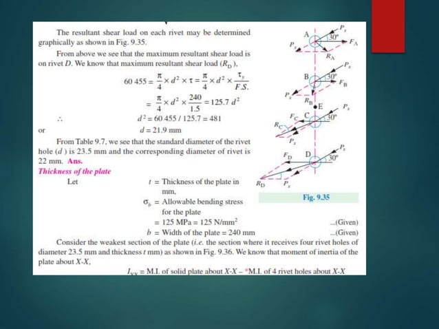 Design of Riveted joints(Boiler joints) | PPTX | Physics | Science
