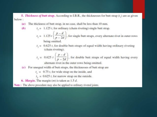 Design of Riveted joints(Boiler joints) | PPTX | Physics | Science