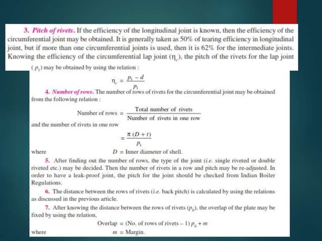 Design of Riveted joints(Boiler joints) | PPTX | Physics | Science