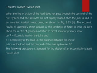 Design of Riveted joints(Boiler joints) | PPTX