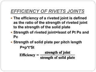 Rivet joints, methods of riveting, types | PPTX