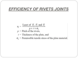 Rivet joints, methods of riveting, types | PPTX