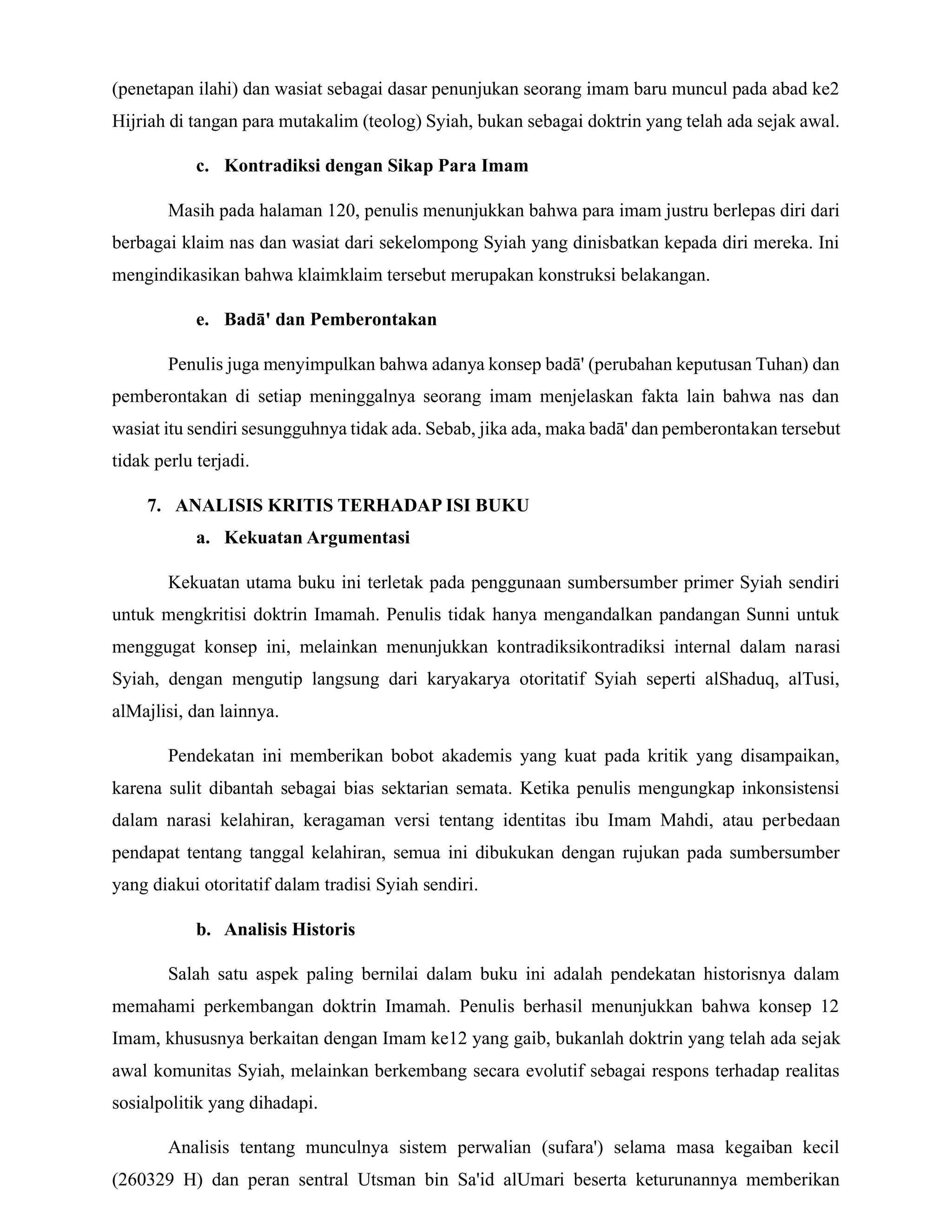 Dalil Historis tentang Imam Ke-12: Kritik dan Analisis Akademis atas Doktrin Imamah Syiah | PDF