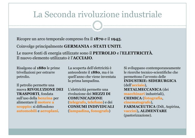 La Seconda rivoluzione industriale | PDF | Chemistry | Science