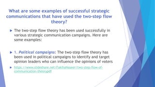 Riwa Malaeb : Two Step Flow Theory powerpoint | PPTX
