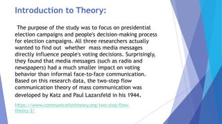 Riwa Malaeb : Two Step Flow Theory powerpoint | PPTX