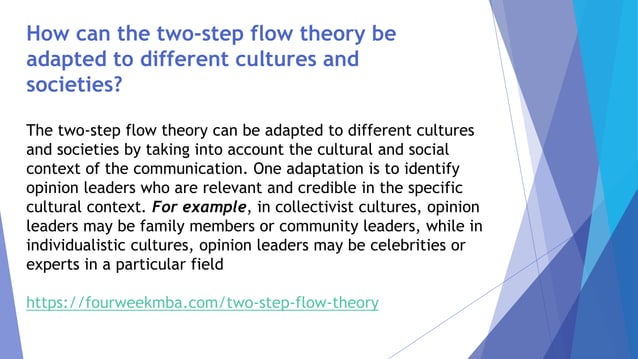 Riwa Malaeb : Two Step Flow Theory powerpoint | PPT