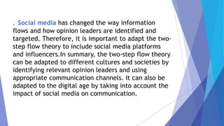 Riwa Malaeb : Two Step Flow Theory powerpoint | PPTX