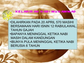 Riwayat hidup rasulullah | PPT
