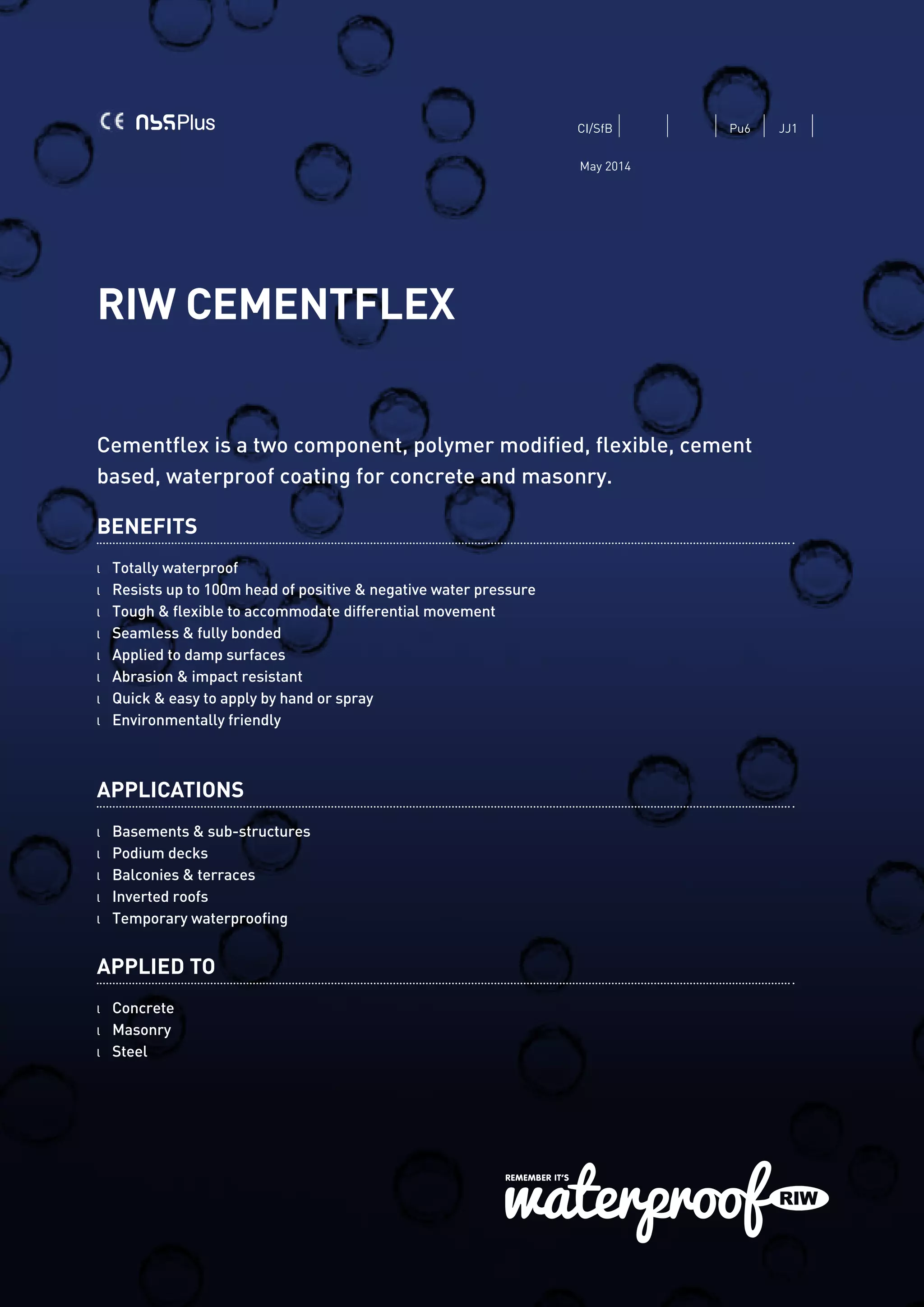 RIW Cementflex Datasheet | PDF