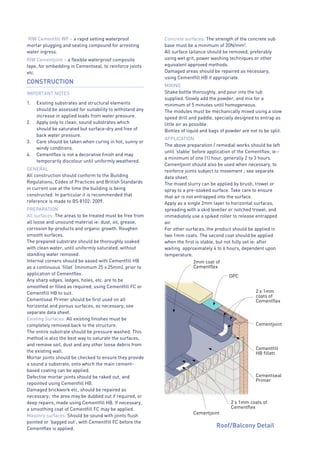 RIW Cementflex Datasheet | PDF