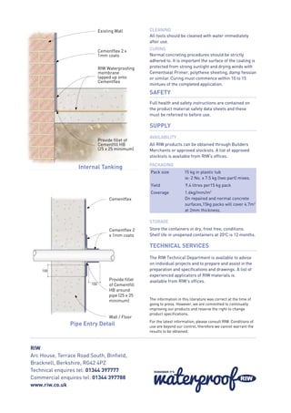 RIW Cementflex Datasheet | PDF